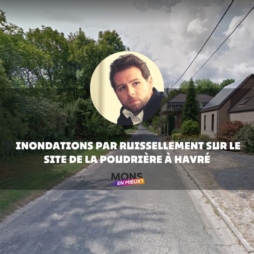 Risque d’inondation par ruissellement à la rue de St-Symphorien à Havré - Mathieu Veltri